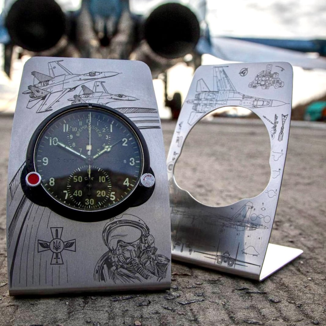 Soviet Aviation Clock With Stopwatch, Aviation Mechanical Clock ...
