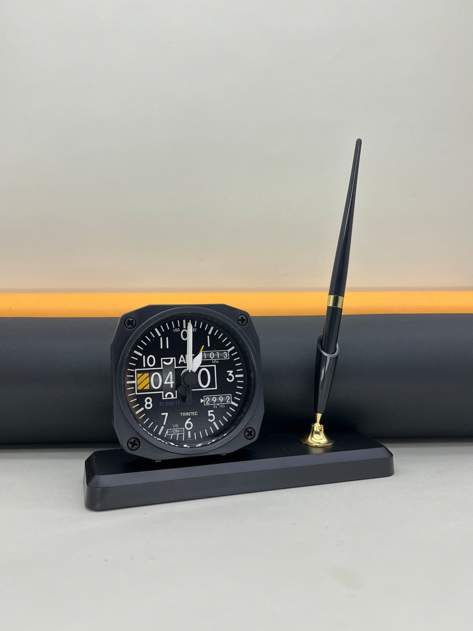 Aviation Table Clock, Airplane, Plane, Alarm Clock, Set With Pen, Gift ...