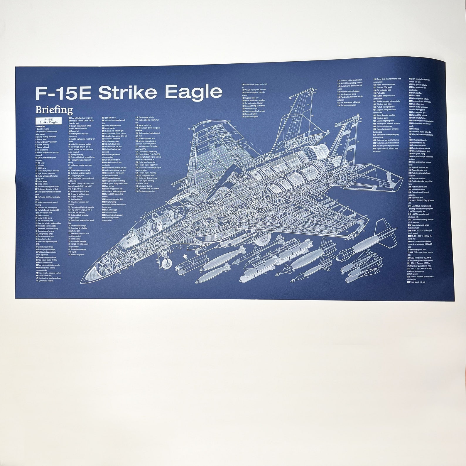Blueprints Poster F-15, F-16, F-18, F-22, F-117, F-117, Fighting Falcon ...