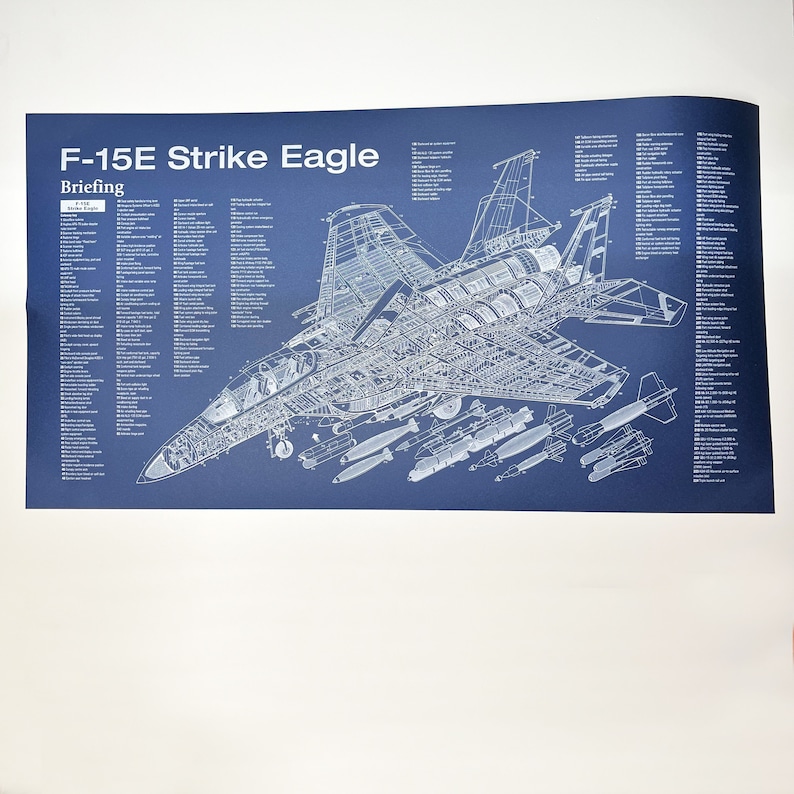 Blueprints Poster F-15 F-16 F-18 F-22 F-117 F-117 - Etsy