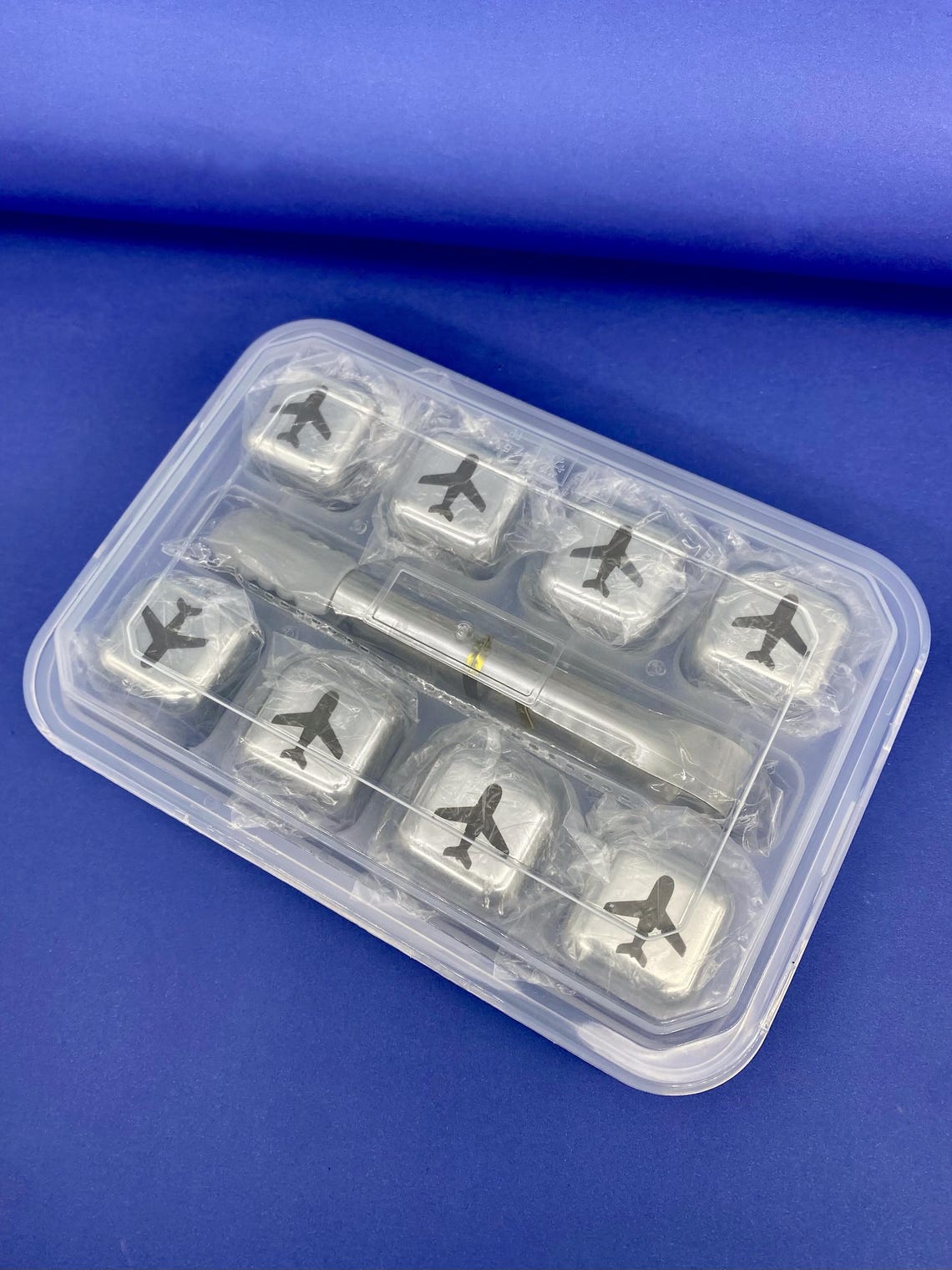 Aviation Drink Cooling Set, Cooling Cubes, Tweezers, Plane, Airplane ...