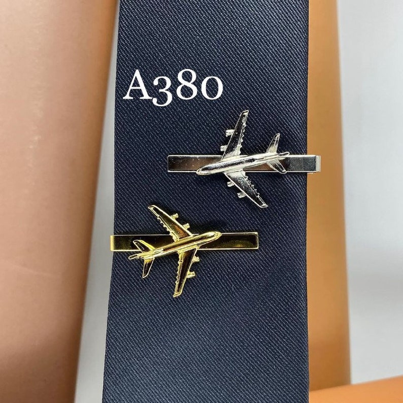 Tie Clip Airplane, Aviation, Plane Tie Clip, Airbus, Boeing, Antonov ...
