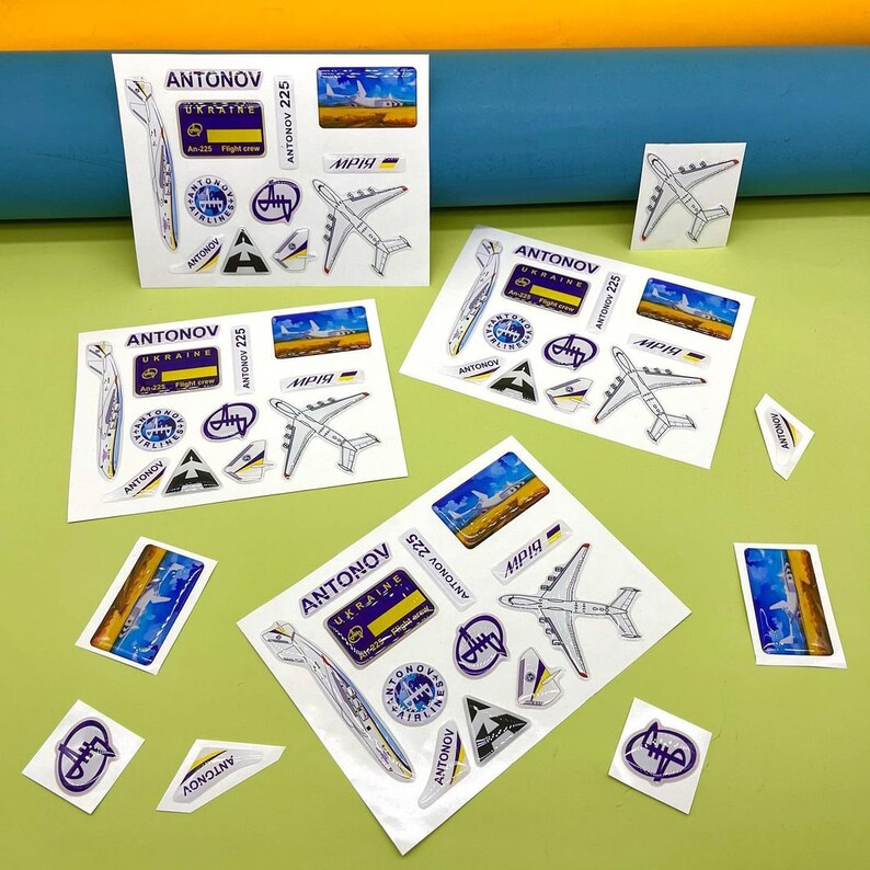 Sticker Pack Antonov An-225 Mriya Aviation Stickers Antonov - Etsy