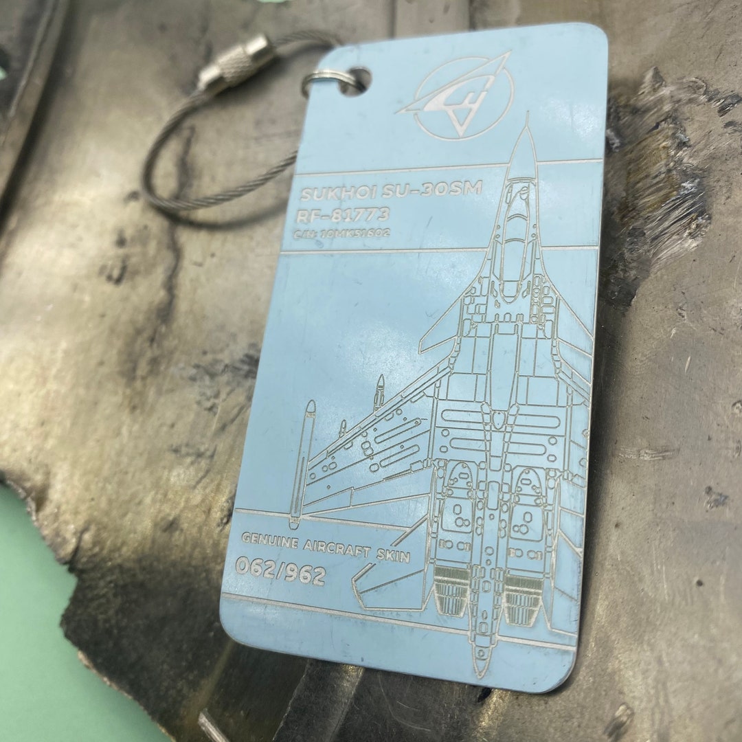 Keychain From the Su-30 "62 Red" RF-81773, Gift for Pilot, Keychain ...