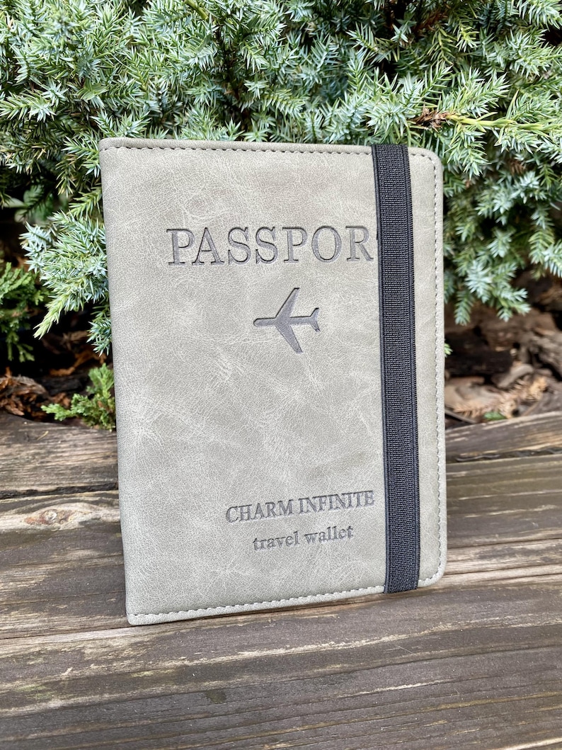 Passport Cover With Airplane, Travel Case, Travel Wallet, Document ...