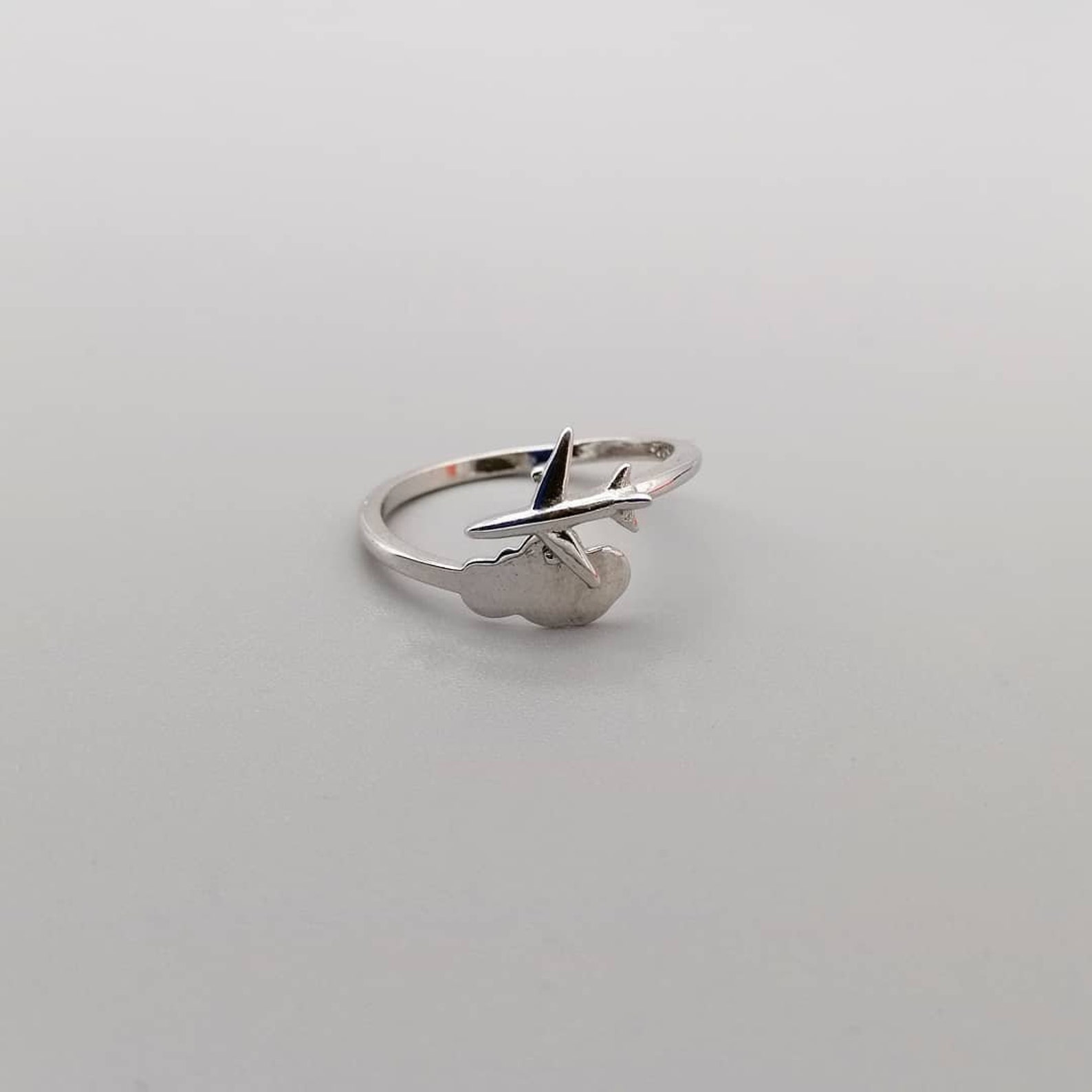 Airplane Ring Silver Plane Ring Travel Ring Flight - Etsy India