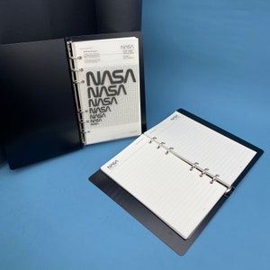 NASA Notebook BLACK, Metal Cover, Notepad, NASA Notepad, Airplane ...
