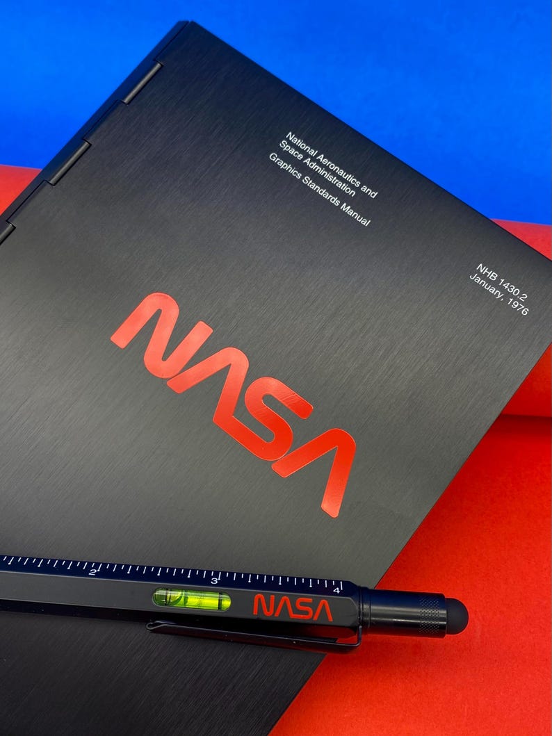 NASA Notebook BLACK, Metal Cover, Notepad, NASA Notepad, Airplane ...