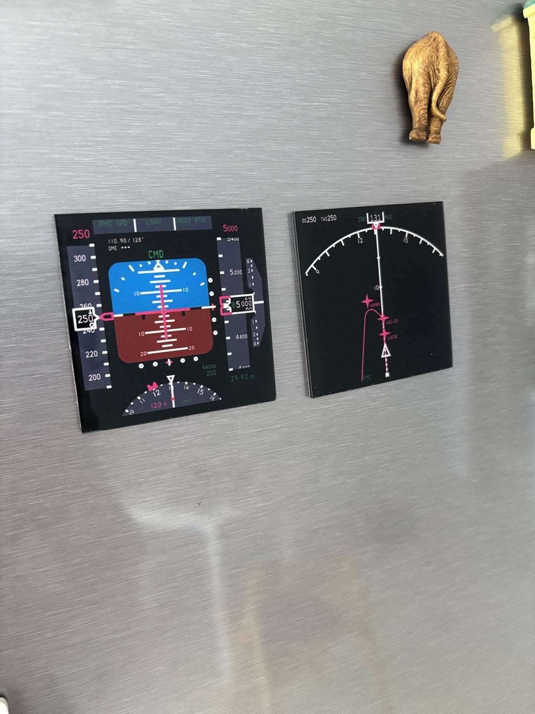 Boeing 737 Cockpit Display Magnets Set, PFD and Navigation Screen ...