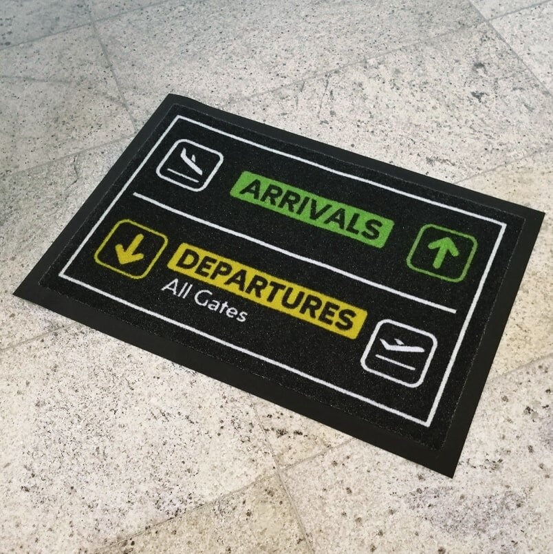 Departure Arrival Doormat Aviation Gift Present for Pilot | Etsy