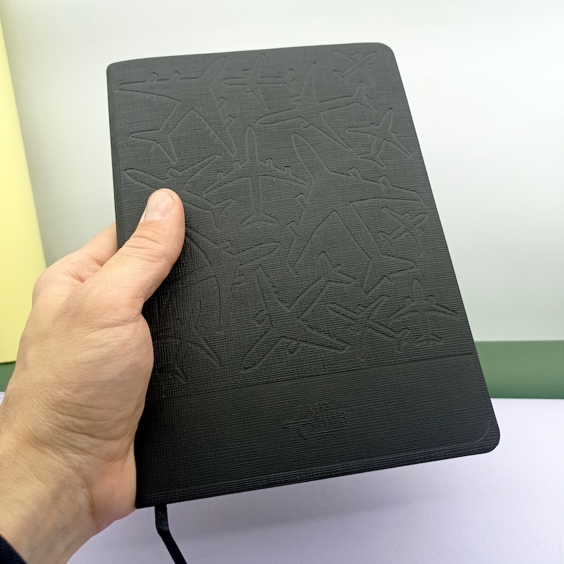 Airplane Notebook, Airplane Silhouettes, Aviation, Softcover Notebook ...
