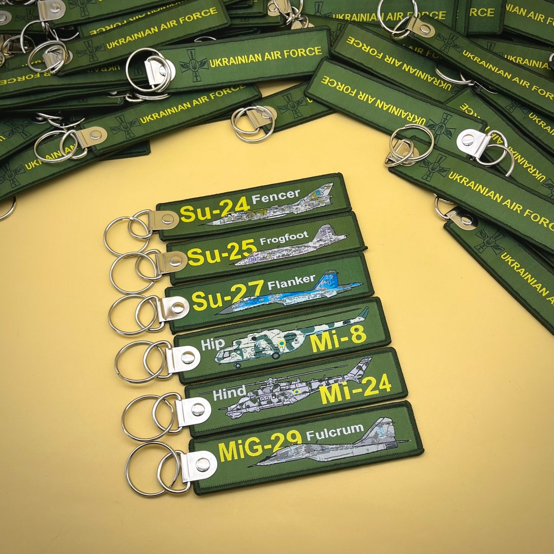 Keychain Ukrainian Air Force, MI-8 Hip, MI-24 Hind, Su-25 Frogfoot, Su ...