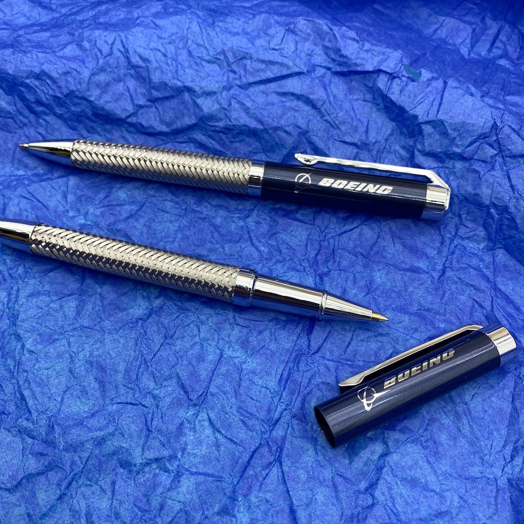 Set Boeing Metal Pen, Boeing Carbon Ball Pen, Gift for Pilot, Pen With ...