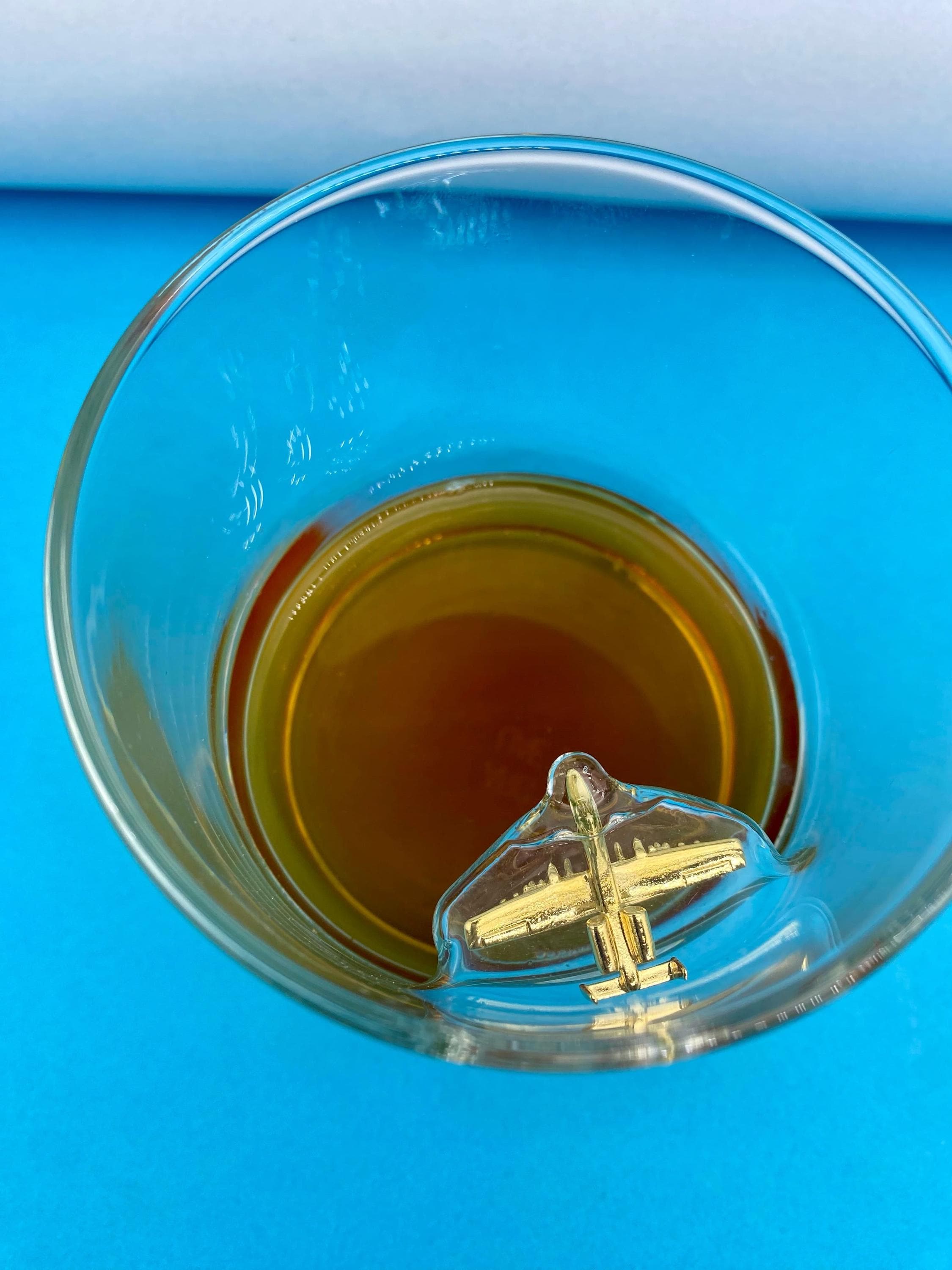 Fighter Jet Airplane Glass, Aviation Whiskey Tumbler, F-16, F-18, F-14 ...