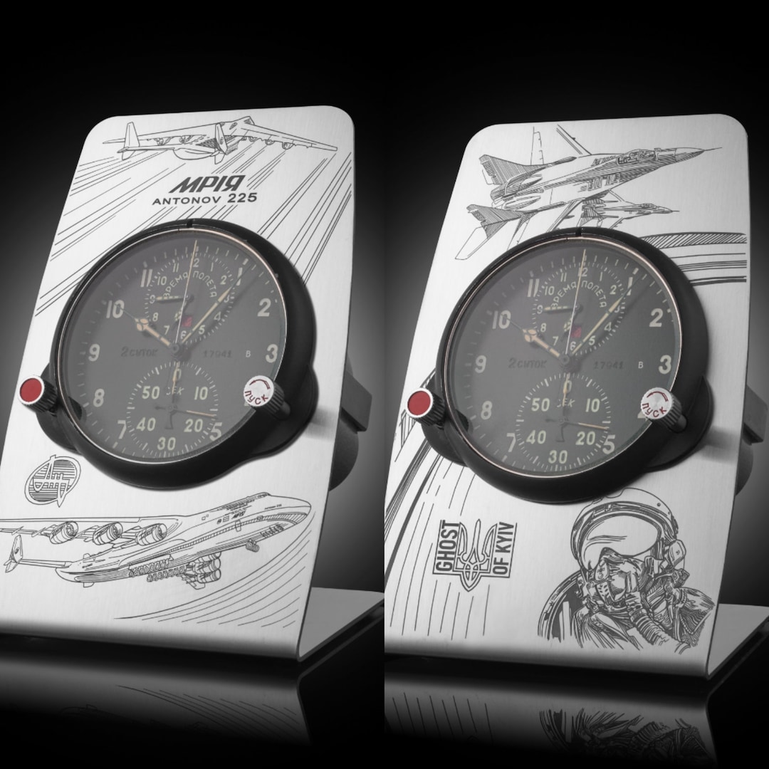 Stand for Aircraft Clock With AN-225 Mriya, Ghost of Kyiv, Soviet Air ...