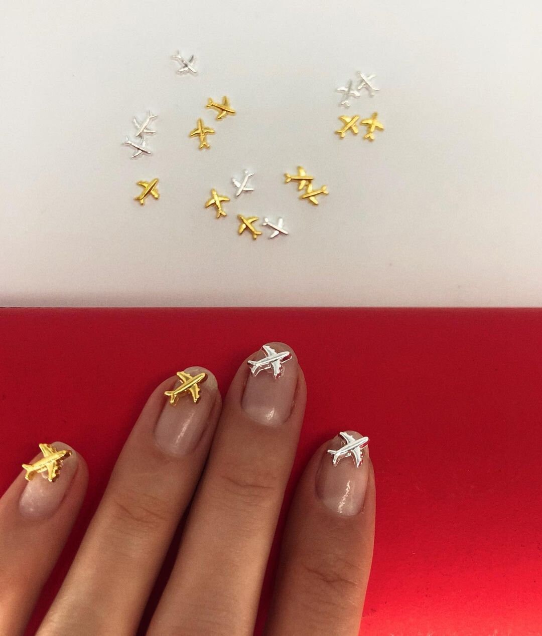 Airplane Nail Accessories Sticker Package Volume 3-D, Plane, Aircraft ...