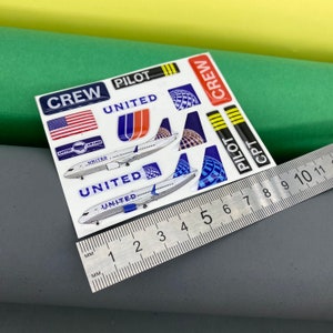 Sticker Pack United Airlines, Aviation Stickers, United, Avgeek, Gift ...