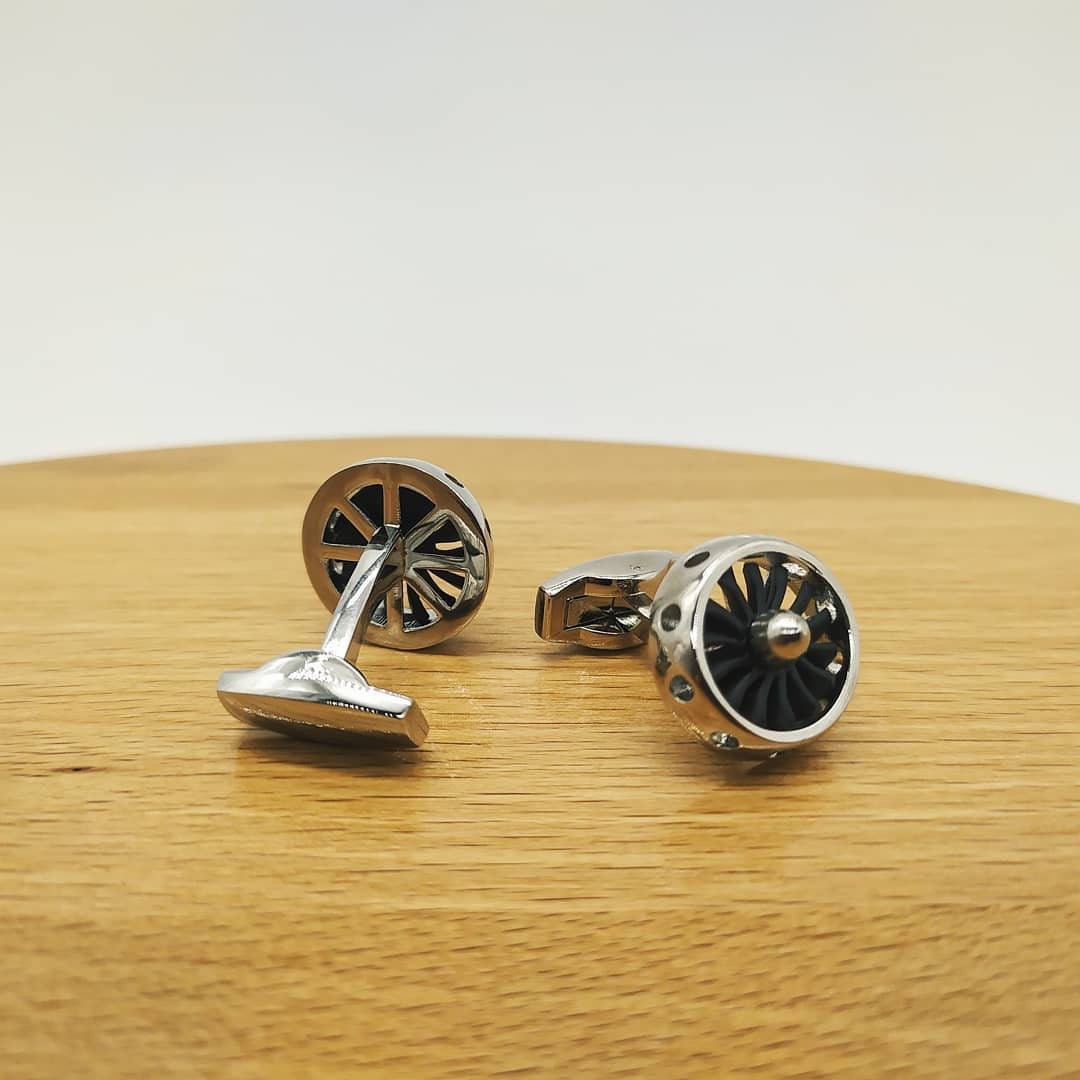 Turbine Cufflinks Engine Mechanicaircraft Plane Engine - Etsy