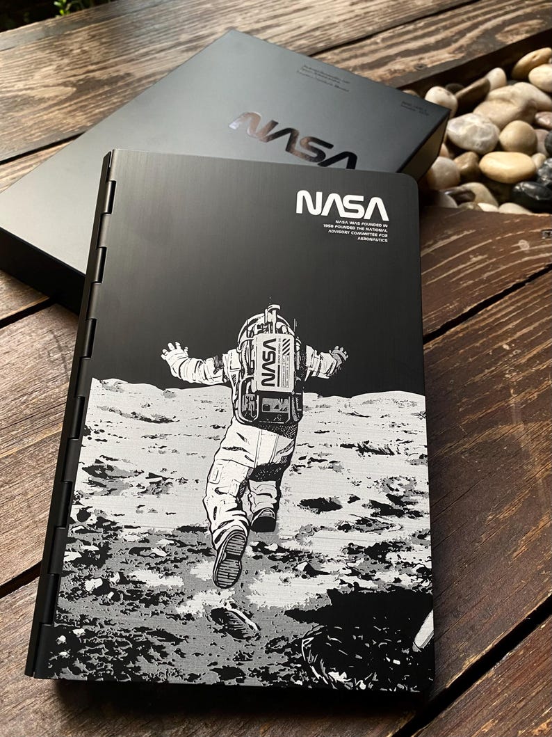 Metal Cover Notebook NASA, Moon, F-16, Notepad, Plane, Aviation, Travel ...