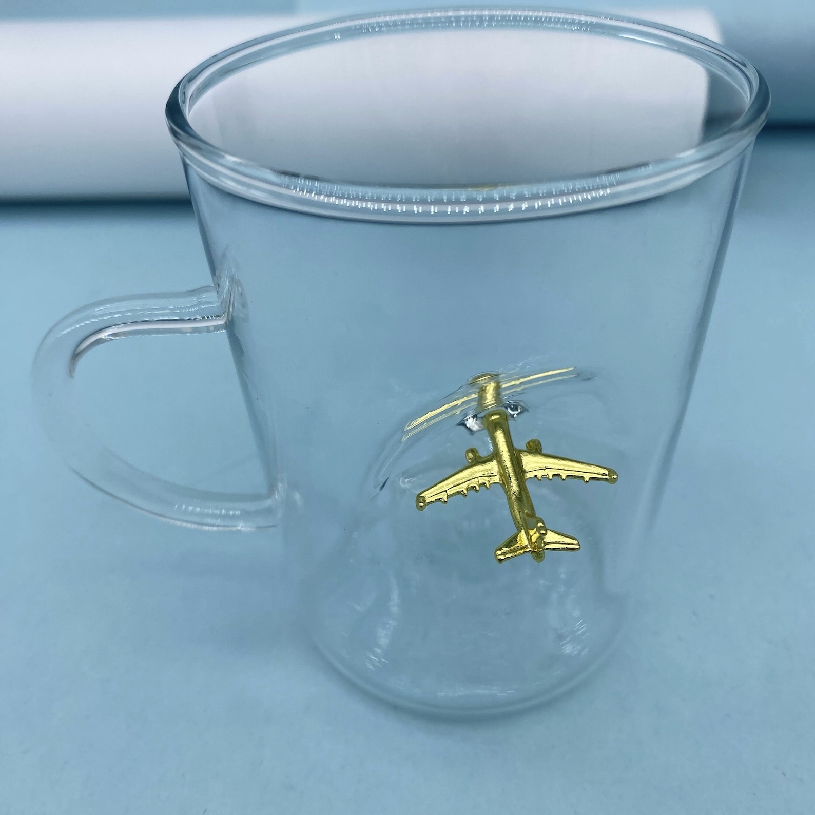 Glass With Airplane Boeing F-16, Fighting Falcon, Aviation Glass, Gift ...