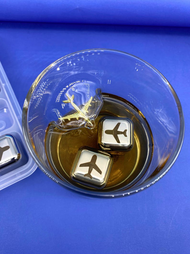 Aviation Drink Cooling Set, Cooling Cubes, Tweezers, Plane, Airplane ...