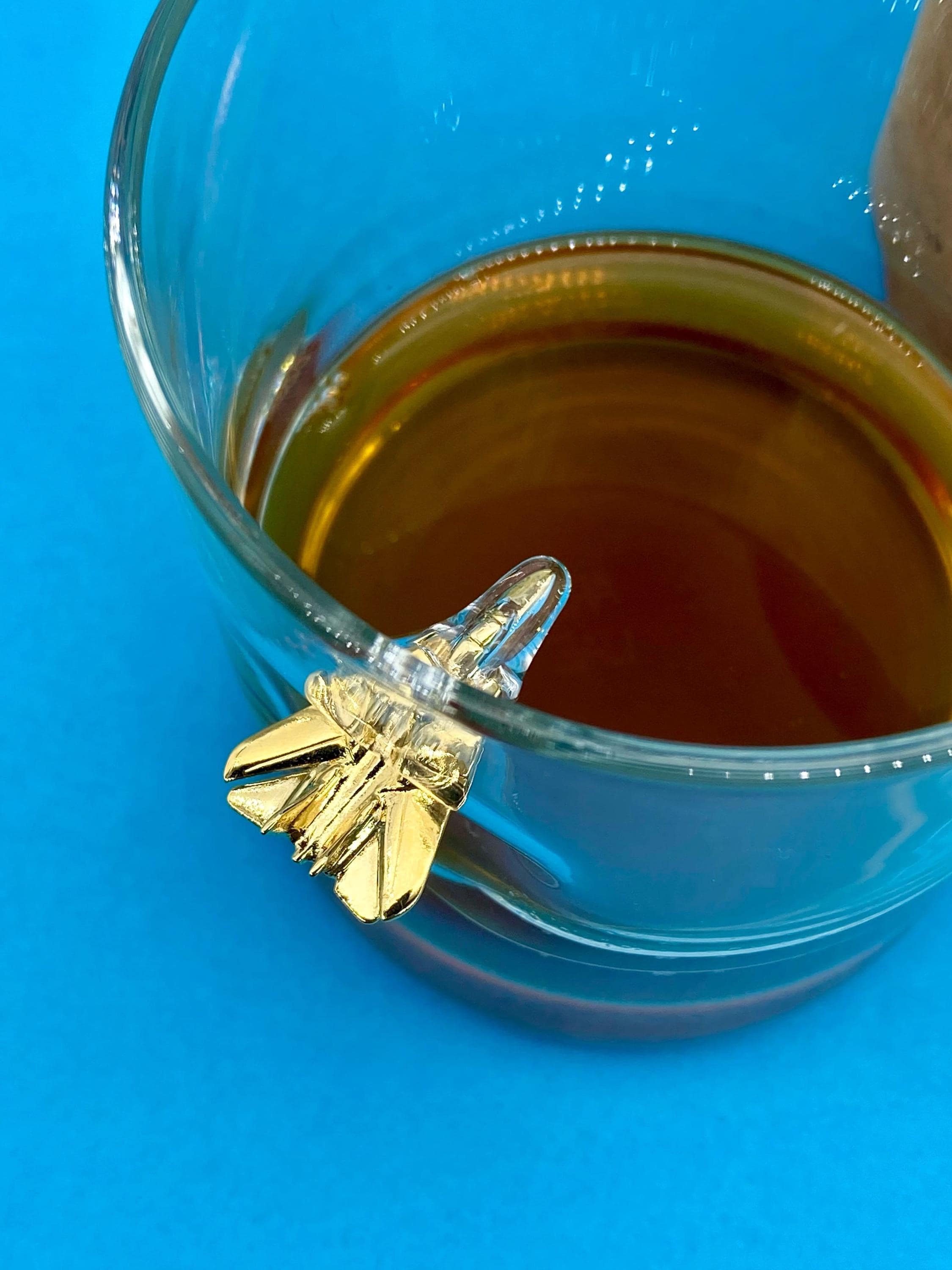 Fighter Jet Airplane Glass, Aviation Whiskey Tumbler, F-16, F-18, F-14 ...
