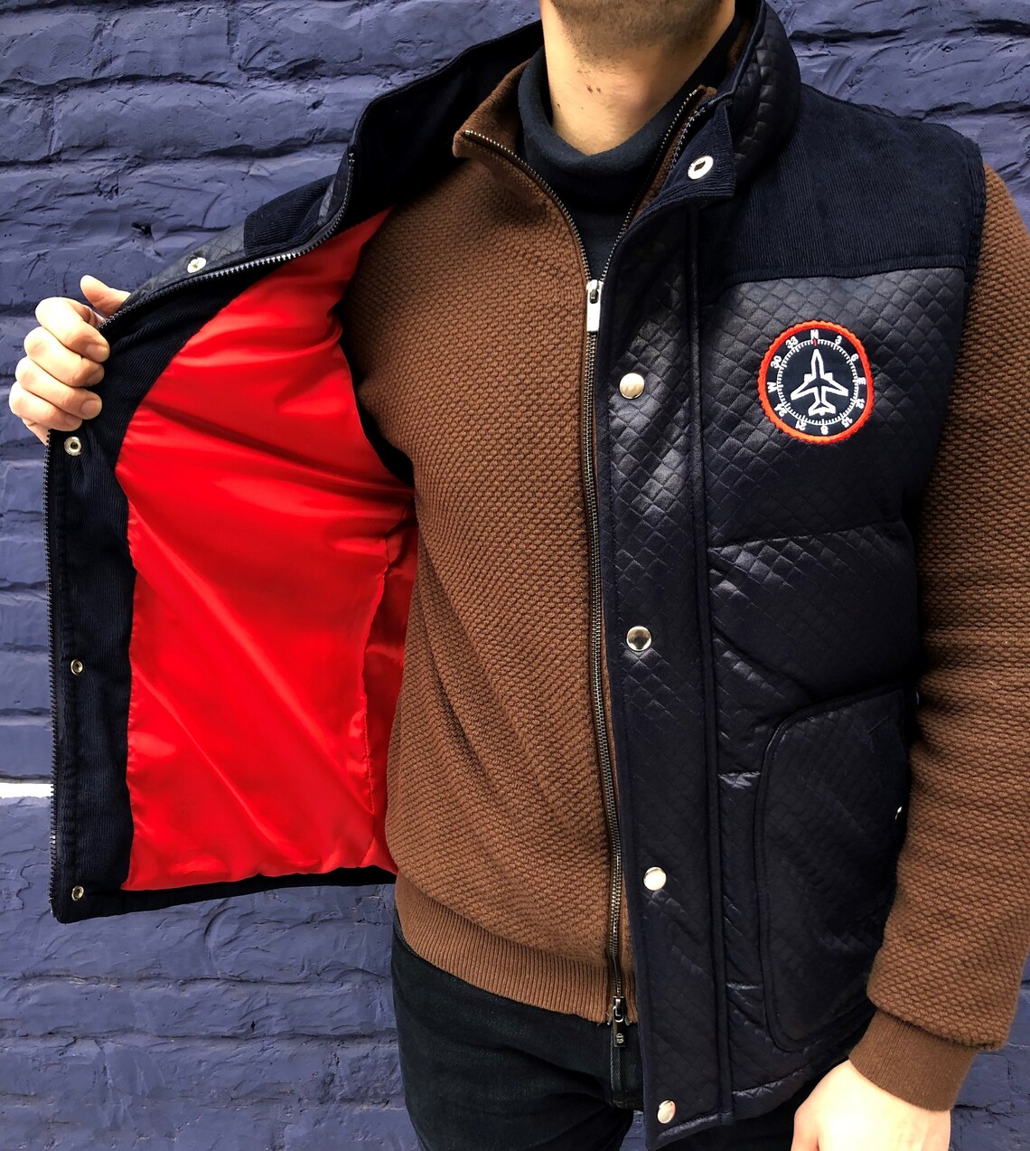 Aviation Vest Male With Airplane, Course, Aviation Gift, Present for ...