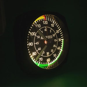 Aircraft Clock With Alarm Function and Screen Backlight, Altitude, Glow ...