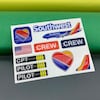 Sticker Pack United Airlines, Aviation Stickers, United, Avgeek, Gift ...