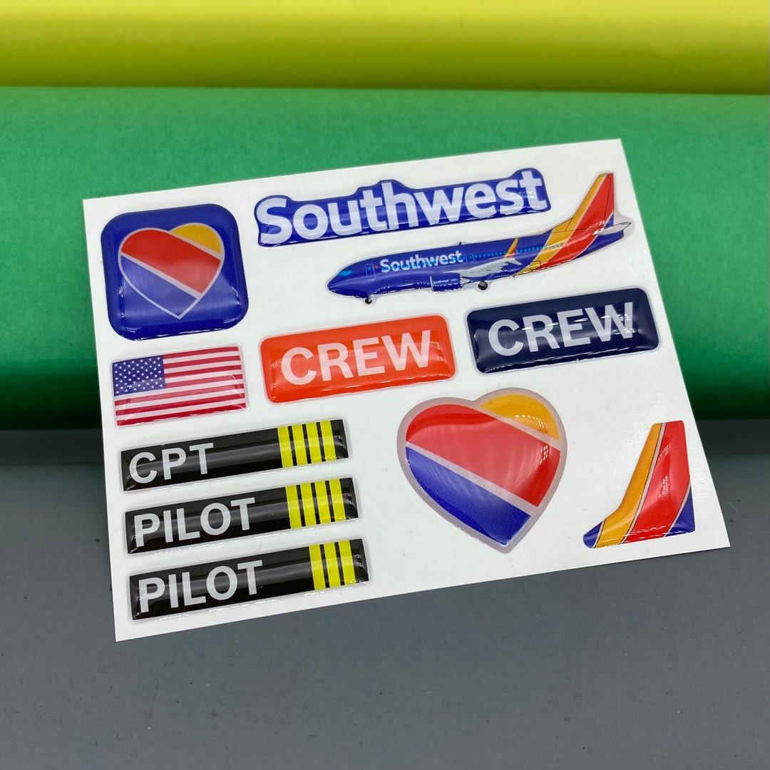 Sticker Pack Southwest Airlines, Aviation Stickers, Southwest, Avgeek ...