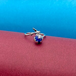 Airplane Ring - Ring With Plane - Gift for Stewardess - Silver Plane ...