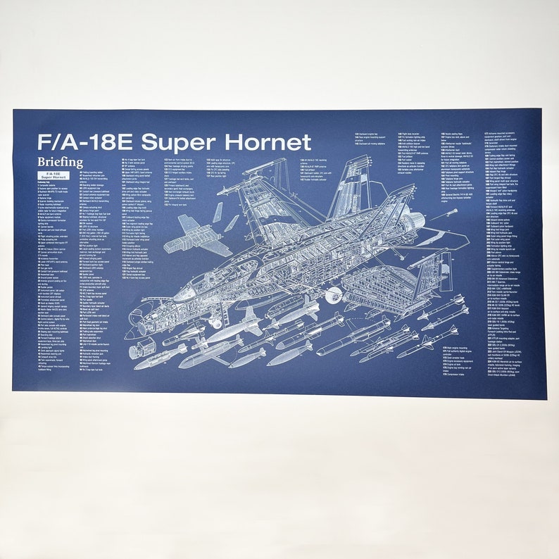 Blueprints Poster F-15, F-16, F-18, F-22, F-117, F-117, Fighting Falcon ...