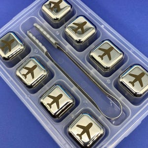Aviation Drink Cooling Set, Cooling Cubes, Tweezers, Plane, Airplane ...