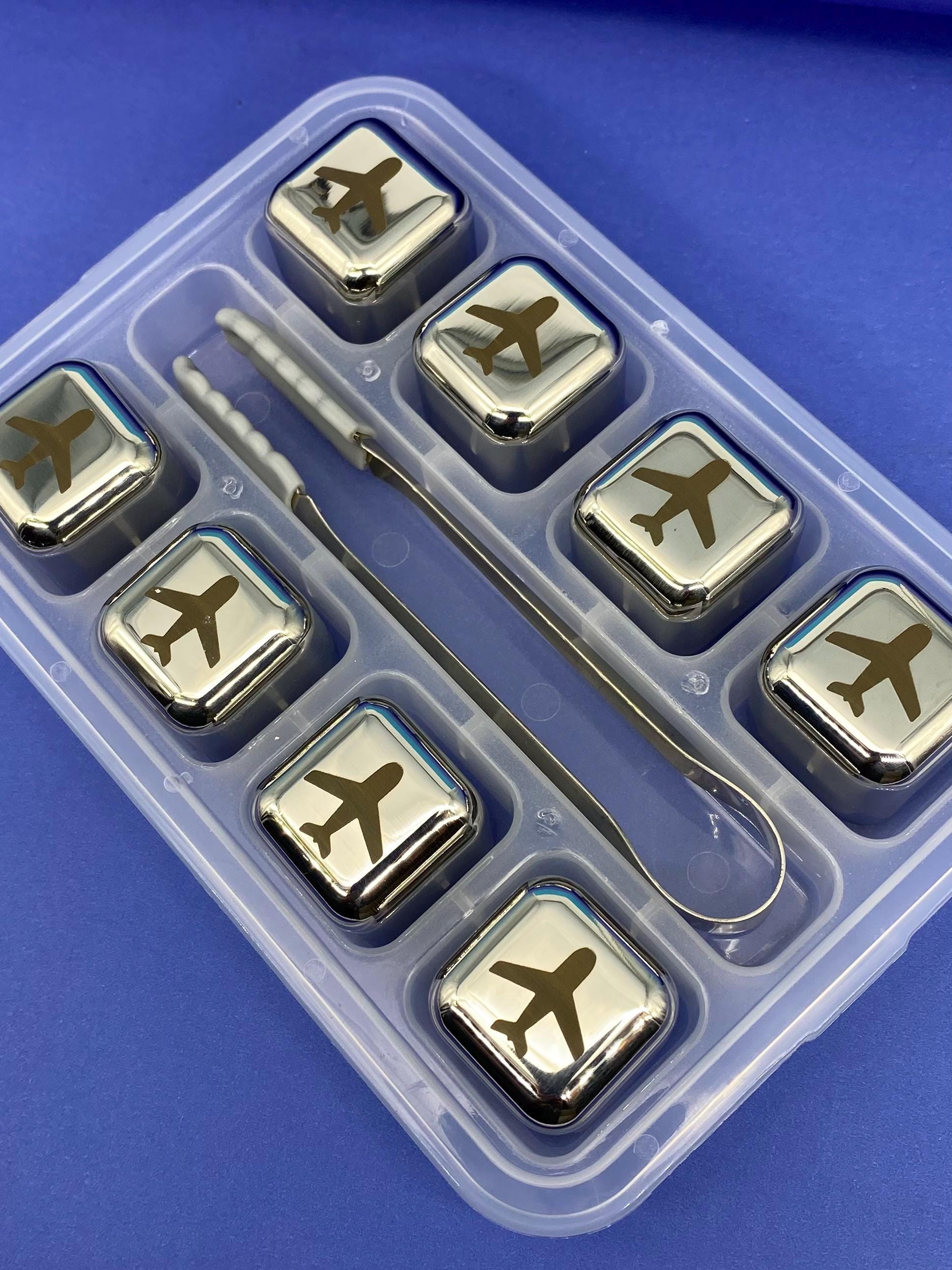 Aviation Drink Cooling Set, Cooling Cubes, Tweezers, Plane, Airplane ...