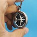 Keychain With Airplane, Rotating Middle,interactive Keychain, Keychain ...