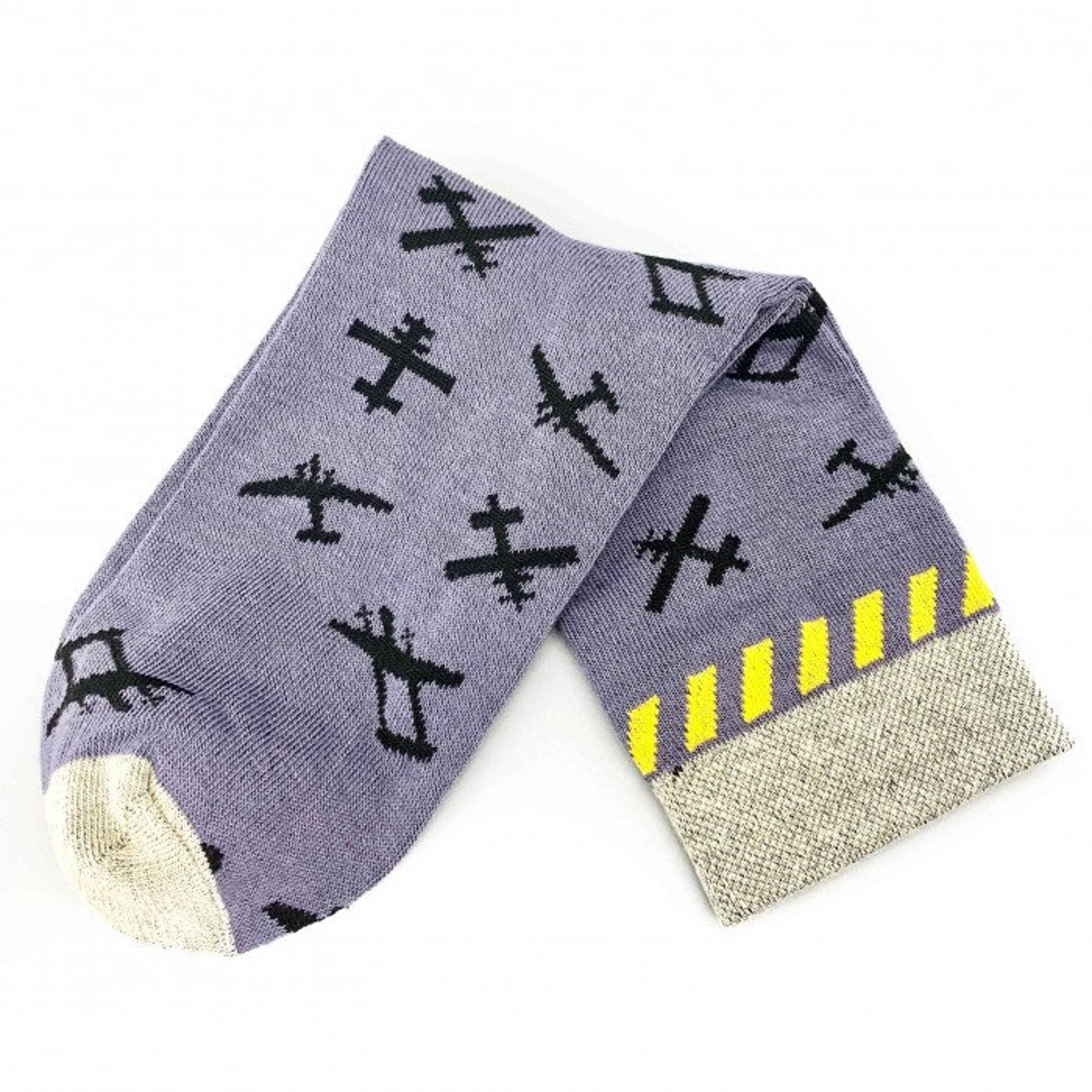 Aviation Socks Light Aircraft Socks With Plane Socks With | Etsy