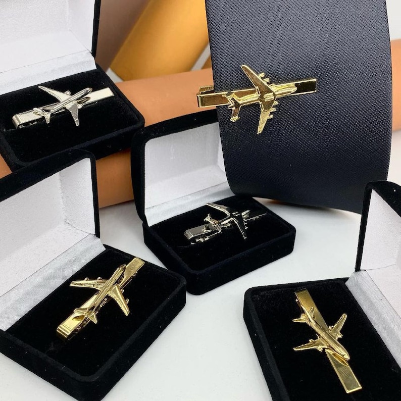 Tie Clip Airplane, Aviation, Plane Tie Clip, Airbus, Boeing, Antonov ...