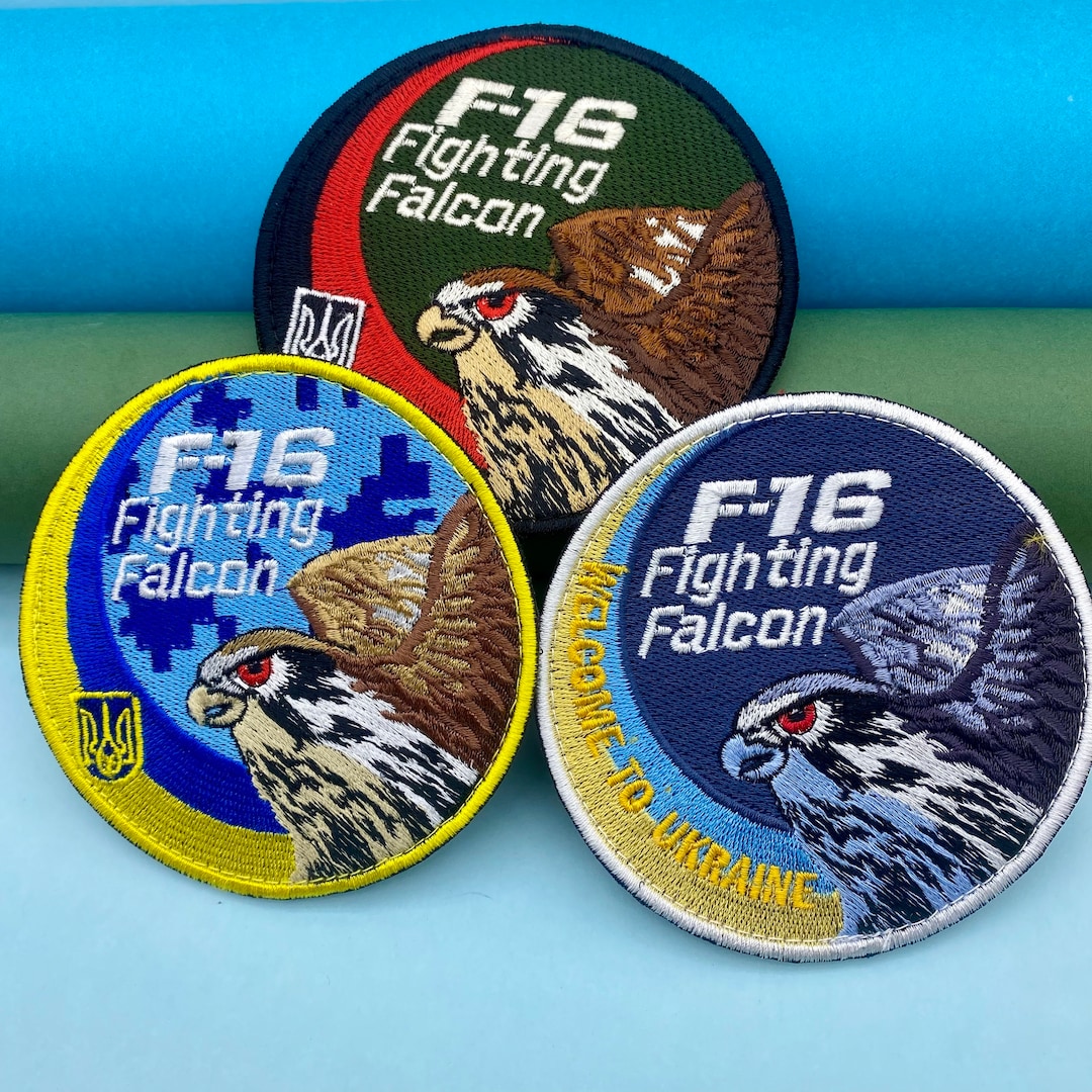 Ukrainian Air Force F-16 Fighting Falcon Army Patch, Air Force Aviation ...