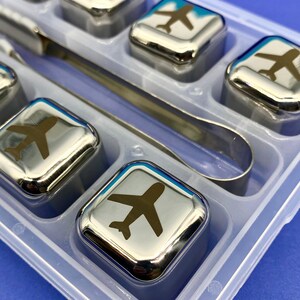 Aviation Drink Cooling Set, Cooling Cubes, Tweezers, Plane, Airplane ...