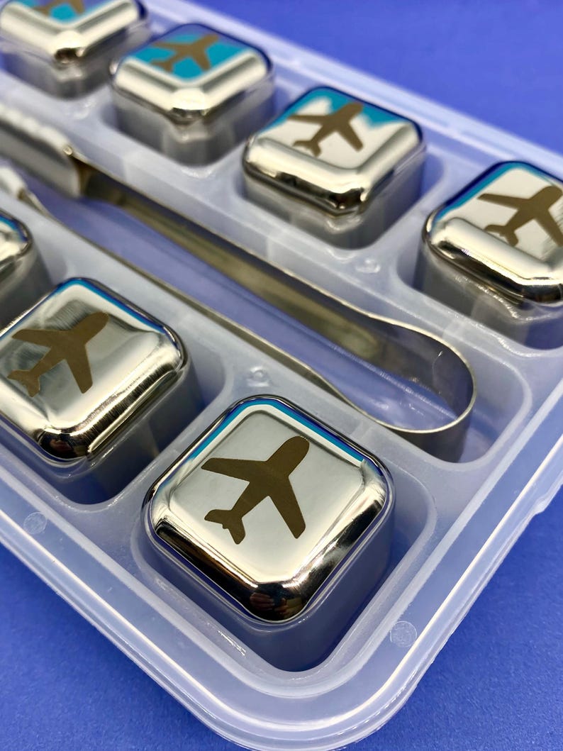 Aviation Drink Cooling Set, Cooling Cubes, Tweezers, Plane, Airplane ...