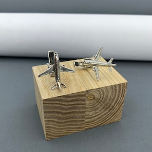 Airplane Cufflinks Boeing B737, Cufflinks Airbus A320, Gift for Men ...