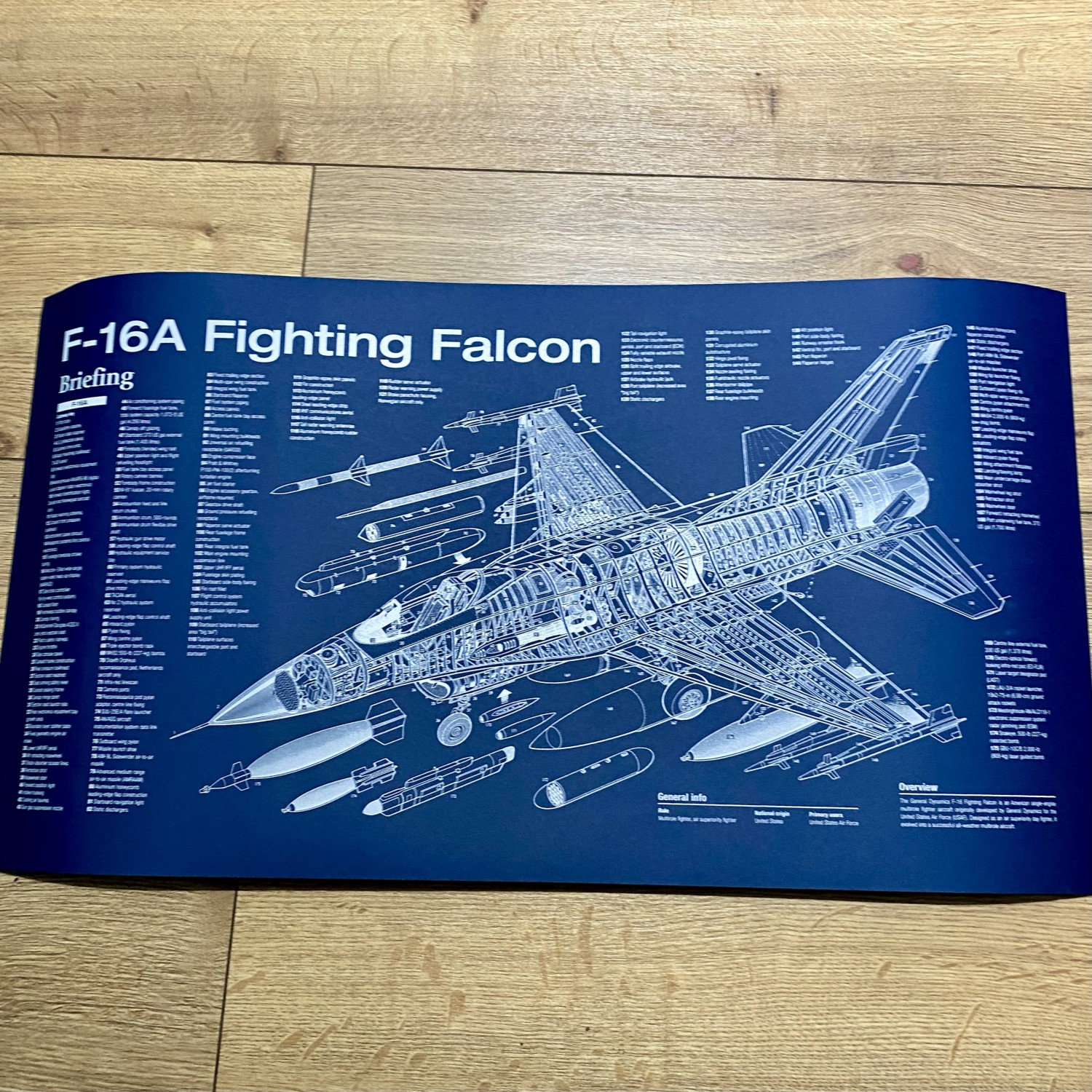 Blueprints Poster F-15, F-16, F-18, F-22, F-117, F-117, Fighting Falcon ...