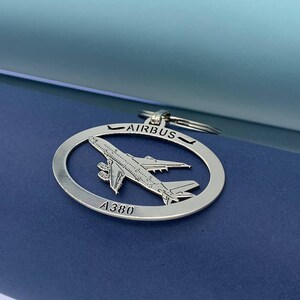 Metal Keychain Airbus, A320, A321neo, A380, Keychain With Plane ...