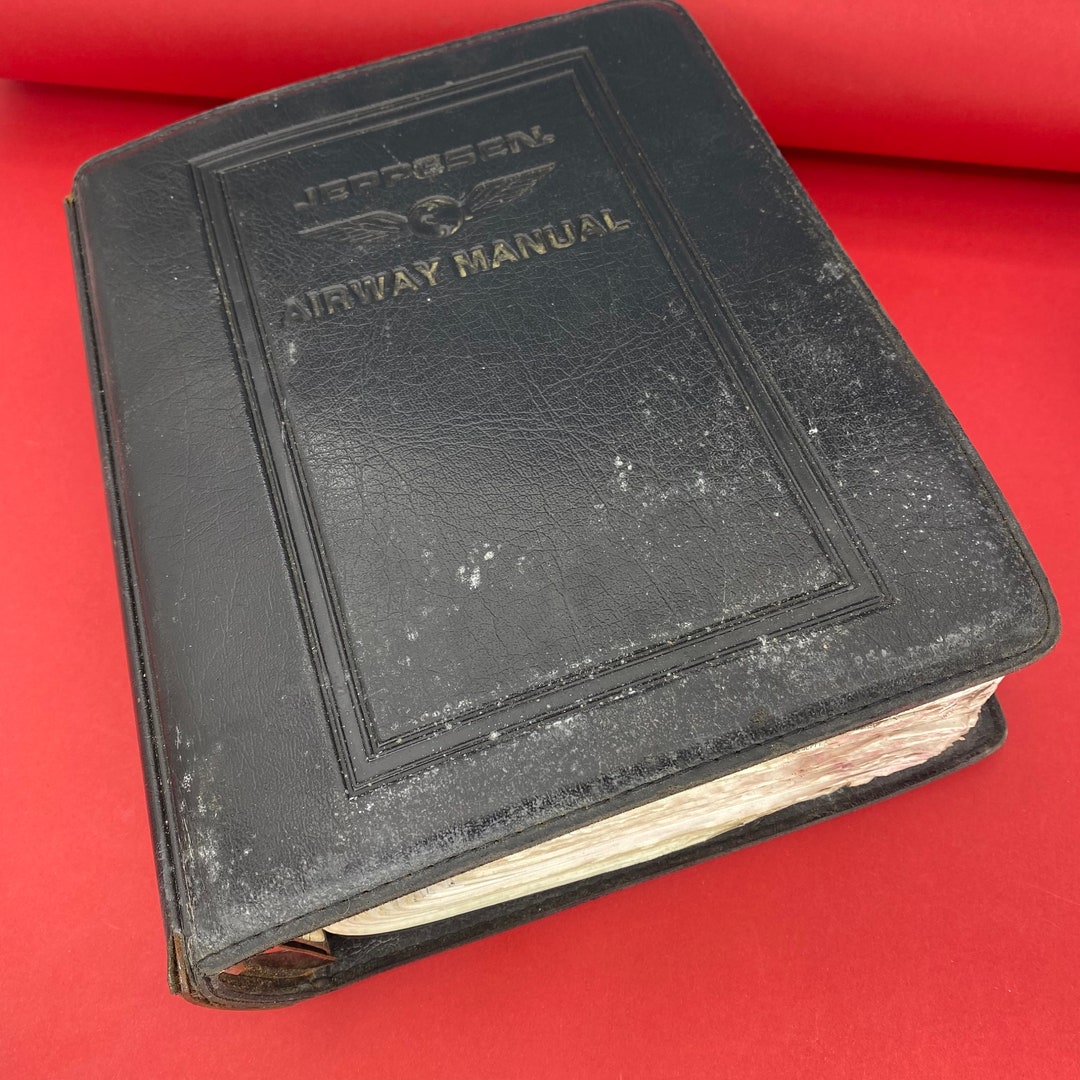 Vintage Jeppesen Airway Manual, Flight Book, Jeppesen, Airway Manual Services, AFR 1, EMP 1 ...