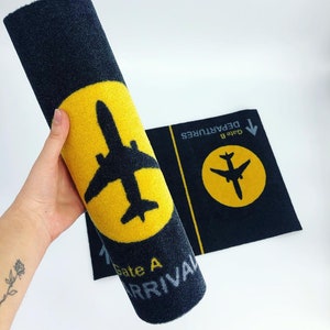Airport Doormat, Departure Arrival Doormat, Aviation Gift, Present for ...