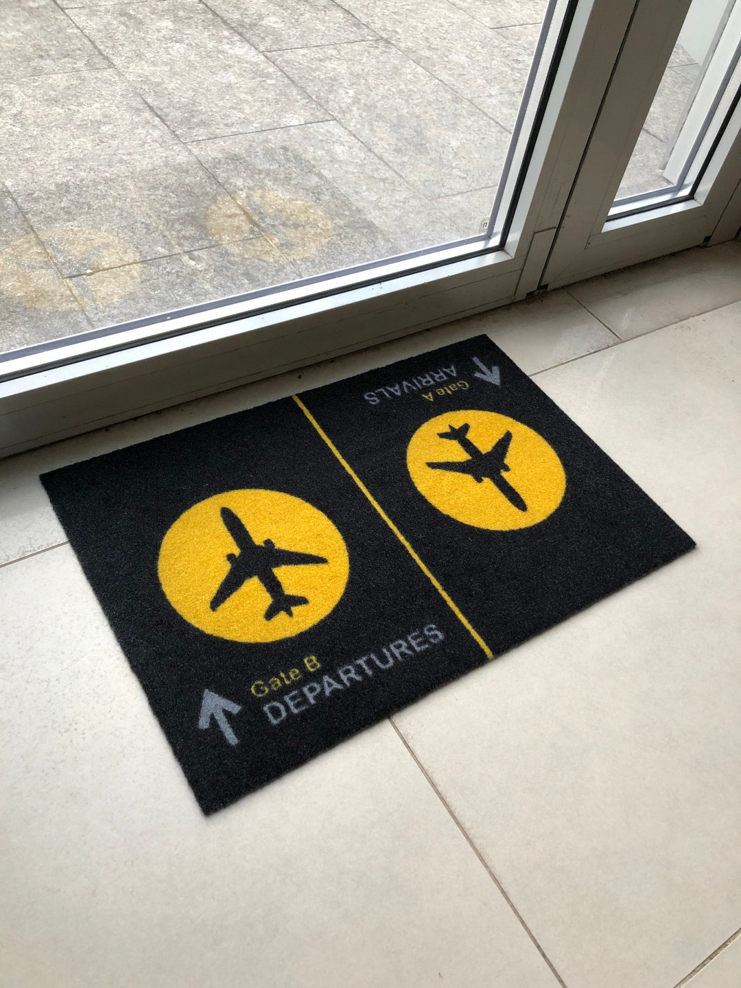 Airport Doormat, Departure Arrival Doormat, Aviation Gift, Present for ...