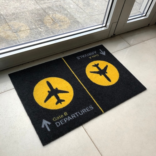 Departure Arrival Doormat Aviation Gift Present for Pilot | Etsy