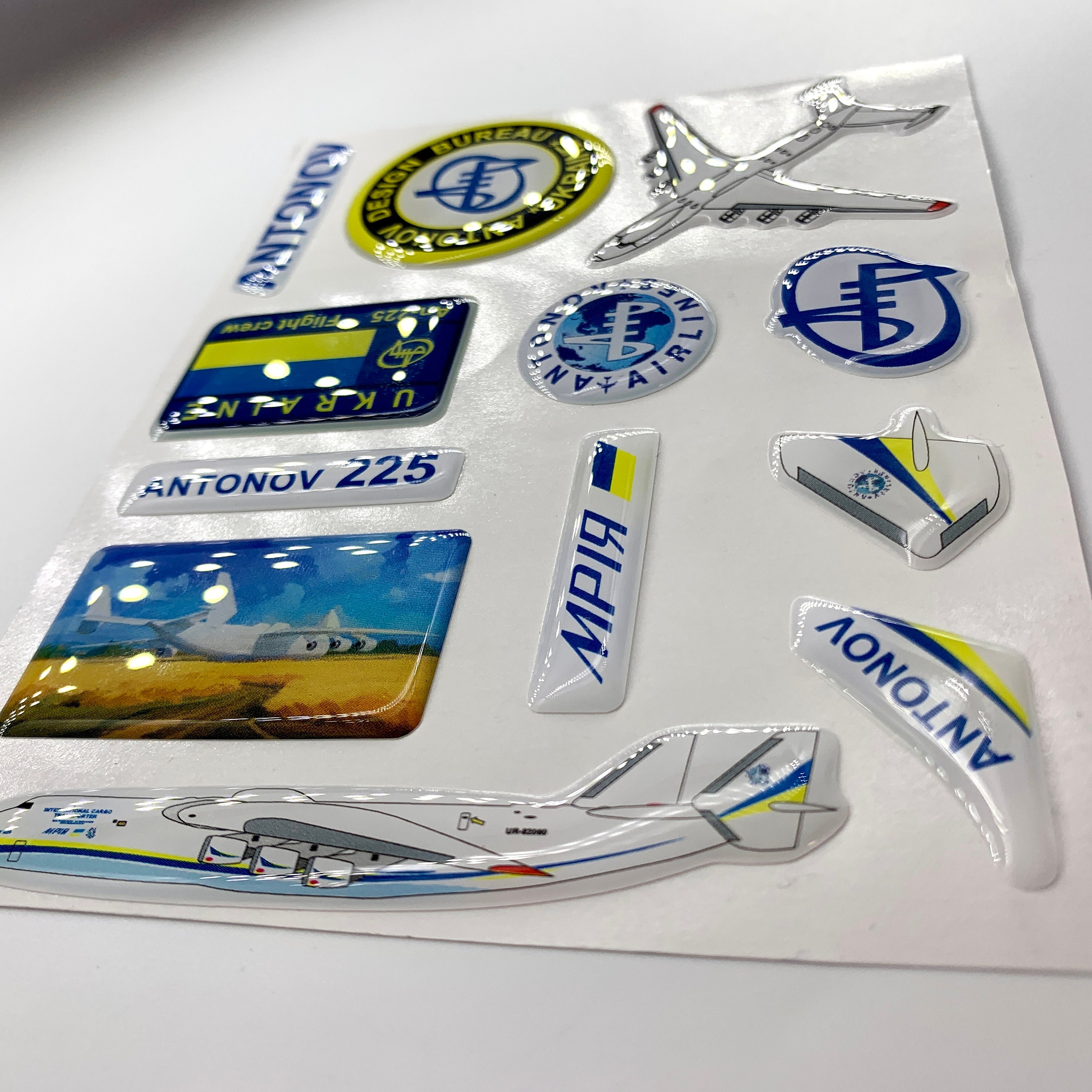 Sticker Pack Antonov An-225 Mriya, Aviation Stickers, Antonov ...