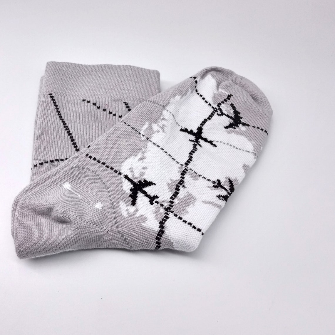 Aviation Socks Flight Radar Socks With Plane Socks With - Etsy