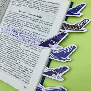 Bookmarks Boeing, Bookmarks Airbus ,aircraft Bookmark, Set of Bookmarks ...